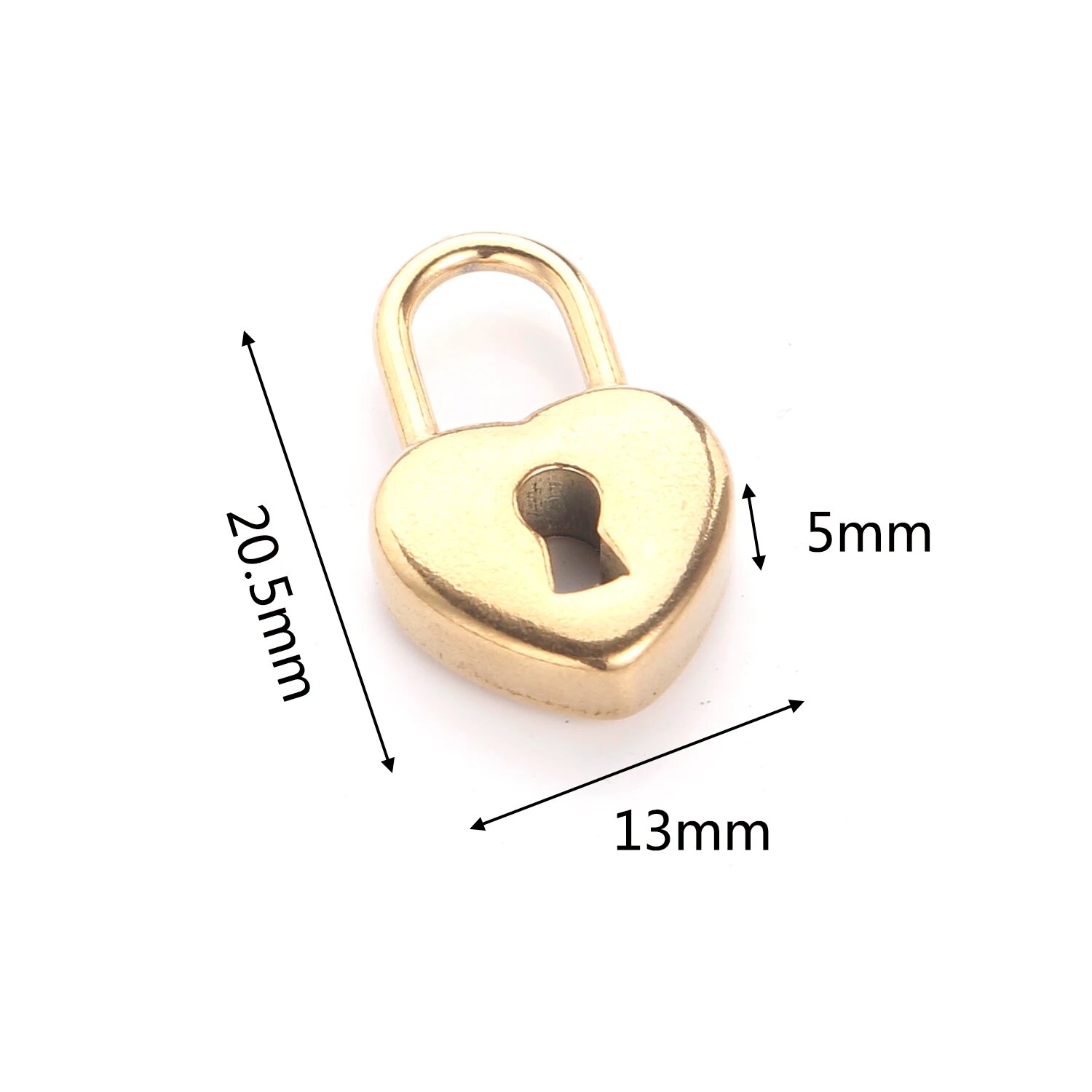 Подвески из нержавеющей стали с золотым замком Aiovlo G3