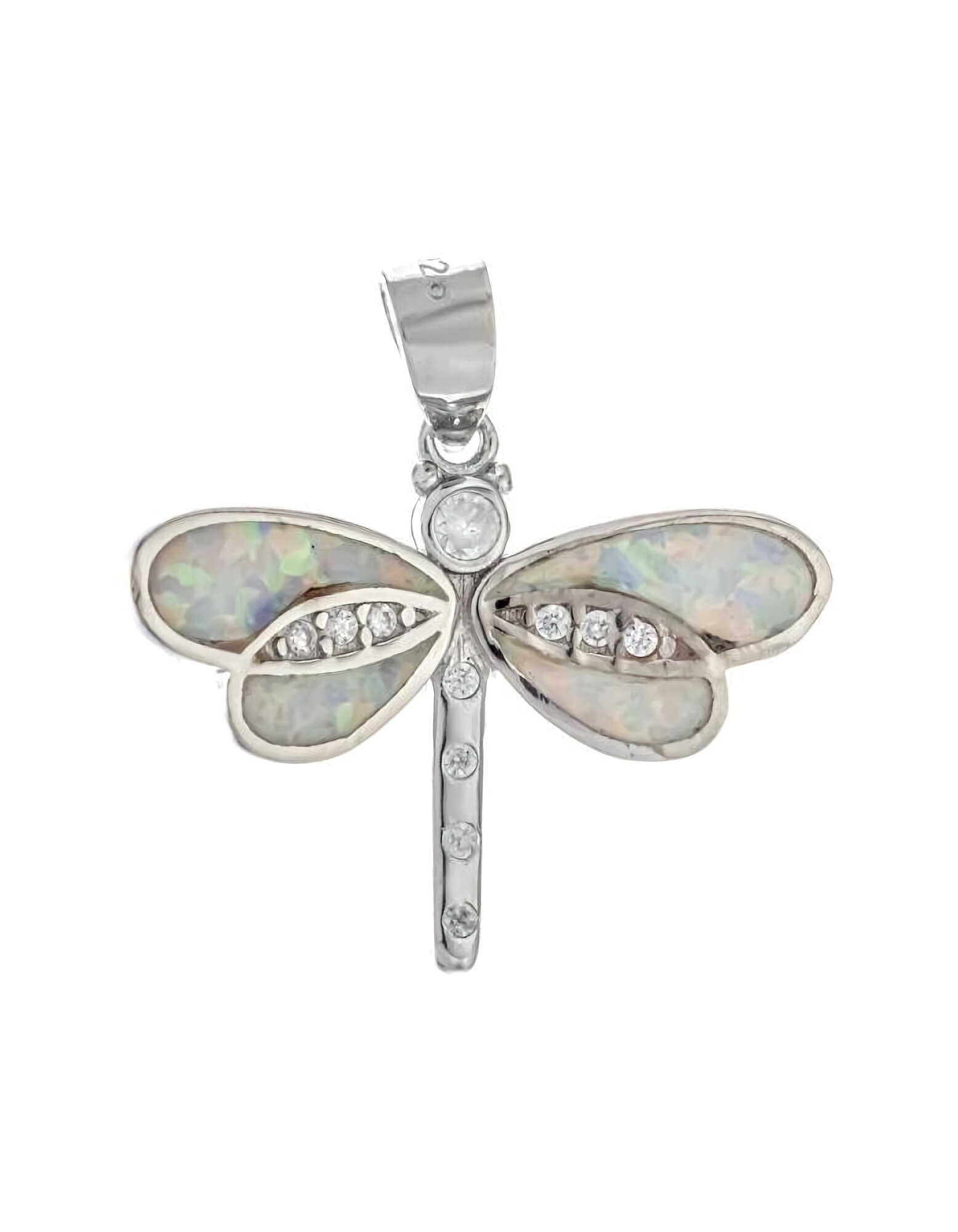 Подвеска, серебро, 925 проба, родирование, опал