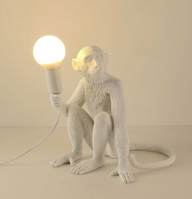 Креативная смоляная лампа с обезьянкой, люстра, настенный светильник