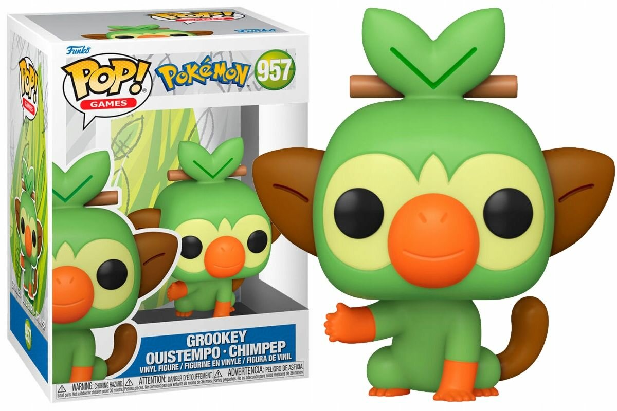 Фигурки Funko Pop Games - Коллекционная фигурка Pokemon Grookey - Фанко 957