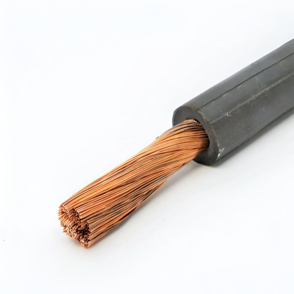 Кабель силовой КГ Рыбинсккабель 1х25 кв. мм, установочный, черный, длина 1 метр