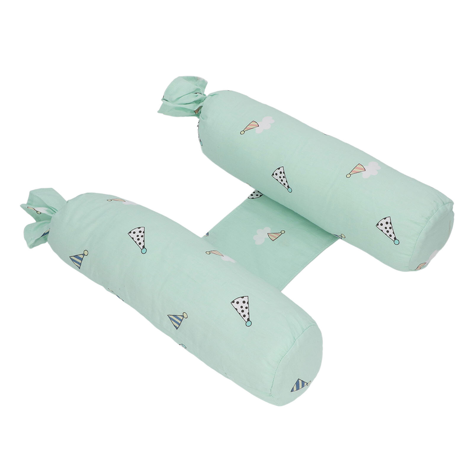 Подушка для сна с защитой от переворачивания, мягкая, для поддержки шеи малыша, с удобным рисунком рождественской шапочки, для домашнего использования