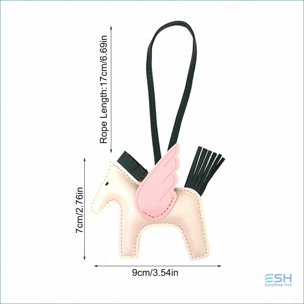 Симпатичные подвески-сумки с лошадьми-Не совсем белый