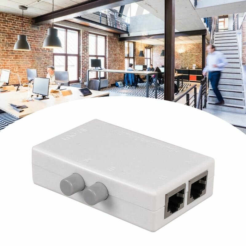 Двухпортовый мини-сетевой коммутатор network sharer