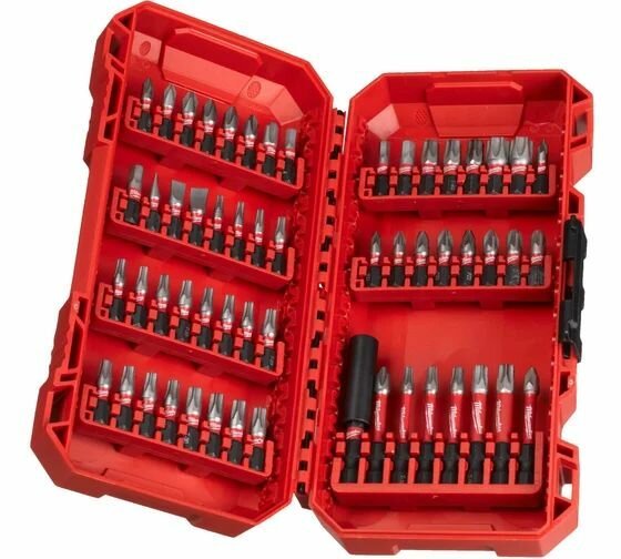 Биты SHOCKWAVE набор 56ед. GEN III в пласт. кейсе Milwaukee, шт