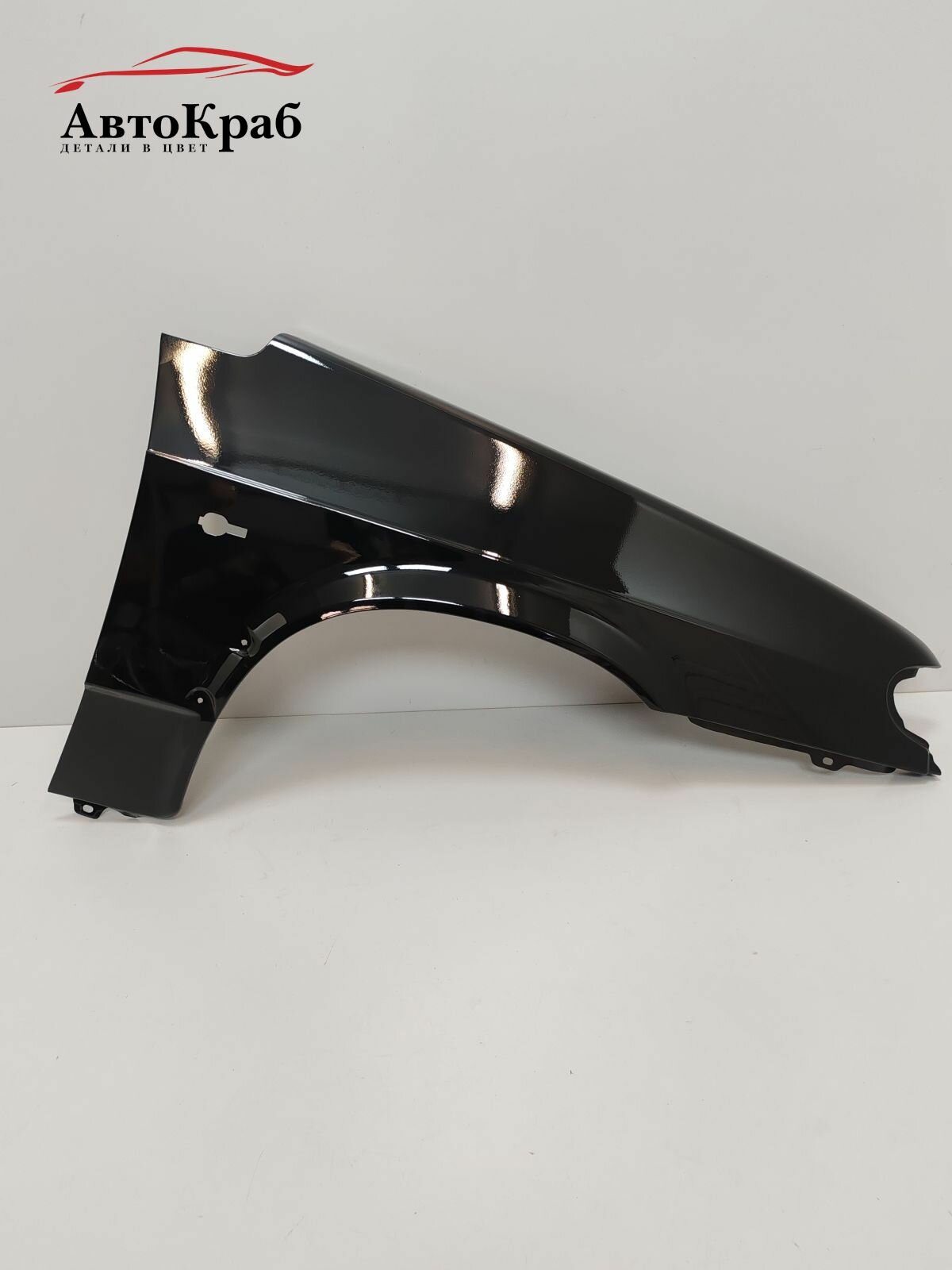 Крыло переднее правое металлическое в цвет для ВАЗ 2113 2114 2115, 665 - космос, черно синий