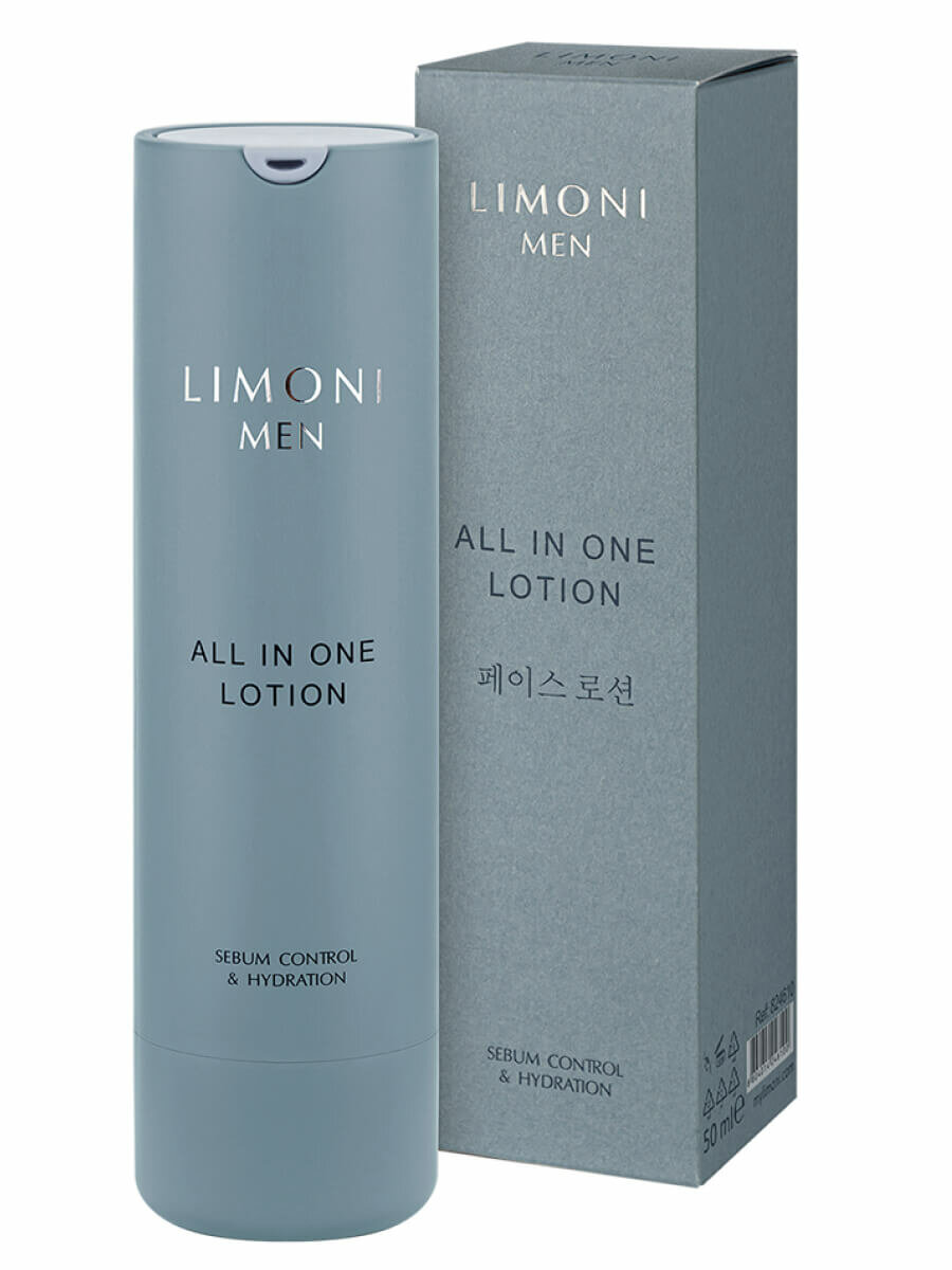 Мужской крем-лосьон для жирной кожи ALL IN ONE NO-SEBUM LOTION, 50ml, LIMONI MEN