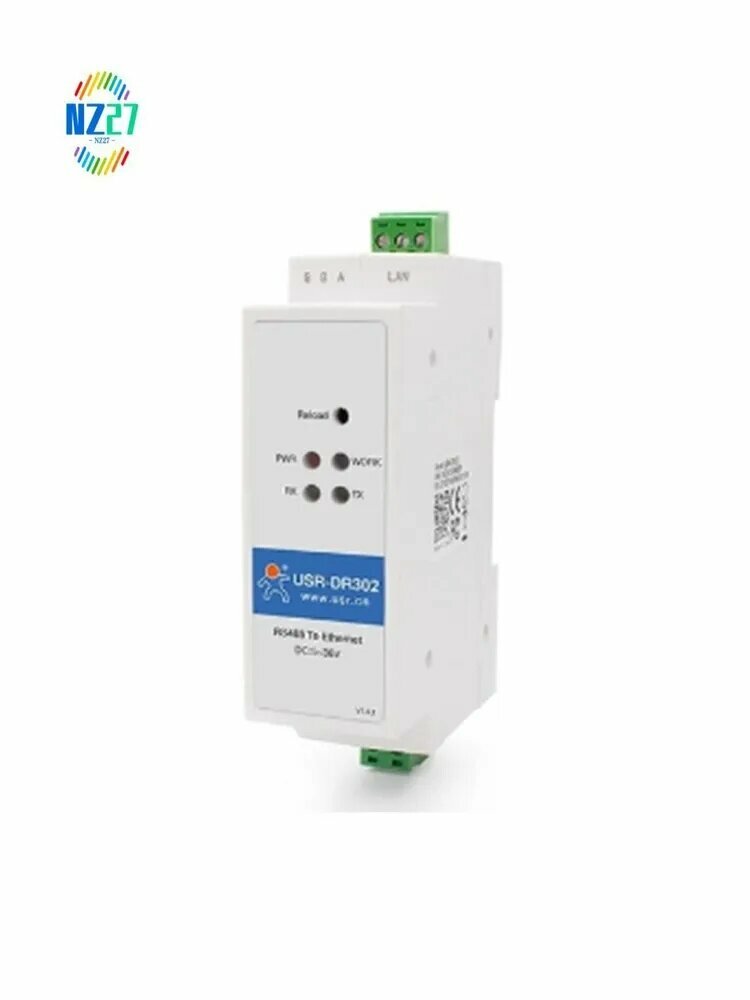 (P S M J) -DR302 Din Rail Serial RS485 to Ethernet Модуль IP-сервера Преобразователь Modbus RTU в