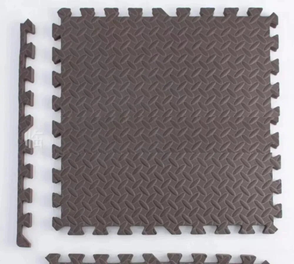 Плитка ПВХ напольная модульная коричневая для помещений и улицы 50x50 см