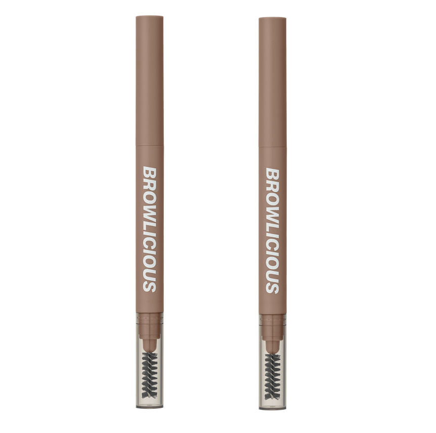 Карандаш Love Generation автоматический для бровей Browlicious, тон 02 Biscuit, 0,2 гр - 2 штуки