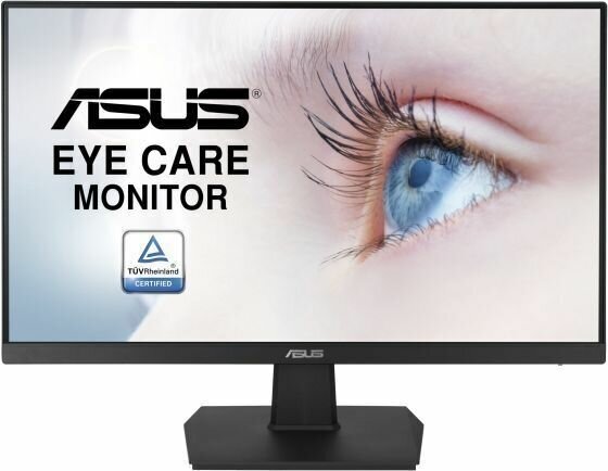 23.8" Монитор ASUS VA24ECE (90lm0563-b02170) черный - 1920x1080@75 Гц, IPS, 5 мс, 1000 : 1, 250 Кд/м, 178/178, 3.5 мм HDMIх1, AMD FreeSync, USBх1