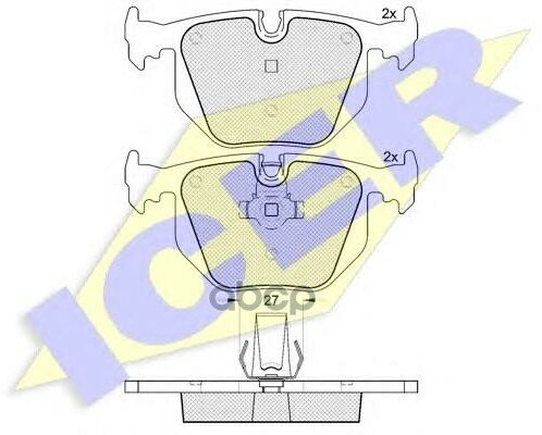 Колодки торм. зад. BMW 3/5/7/X3/X5/Z4/Z8 (E46/E38/E39/E83/E53/E85/E86/E52) 2.0-4.9 94->, LANDROVER RANGE ROVER III 3.0-4.4 00-.