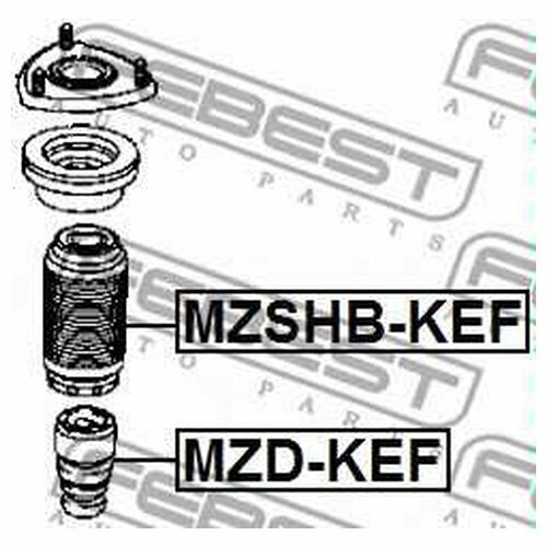 MZD-KEF Отбойник амортизатора | перед прав/лев | Febest Febest MZDKEF для Mazda CX-5