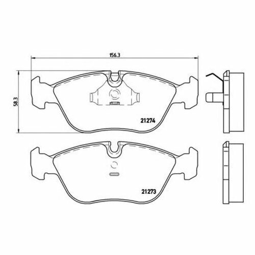 Комплект тормозных колодок Brembo P86013 для Volvo 850, C70 I, S70, V70 I