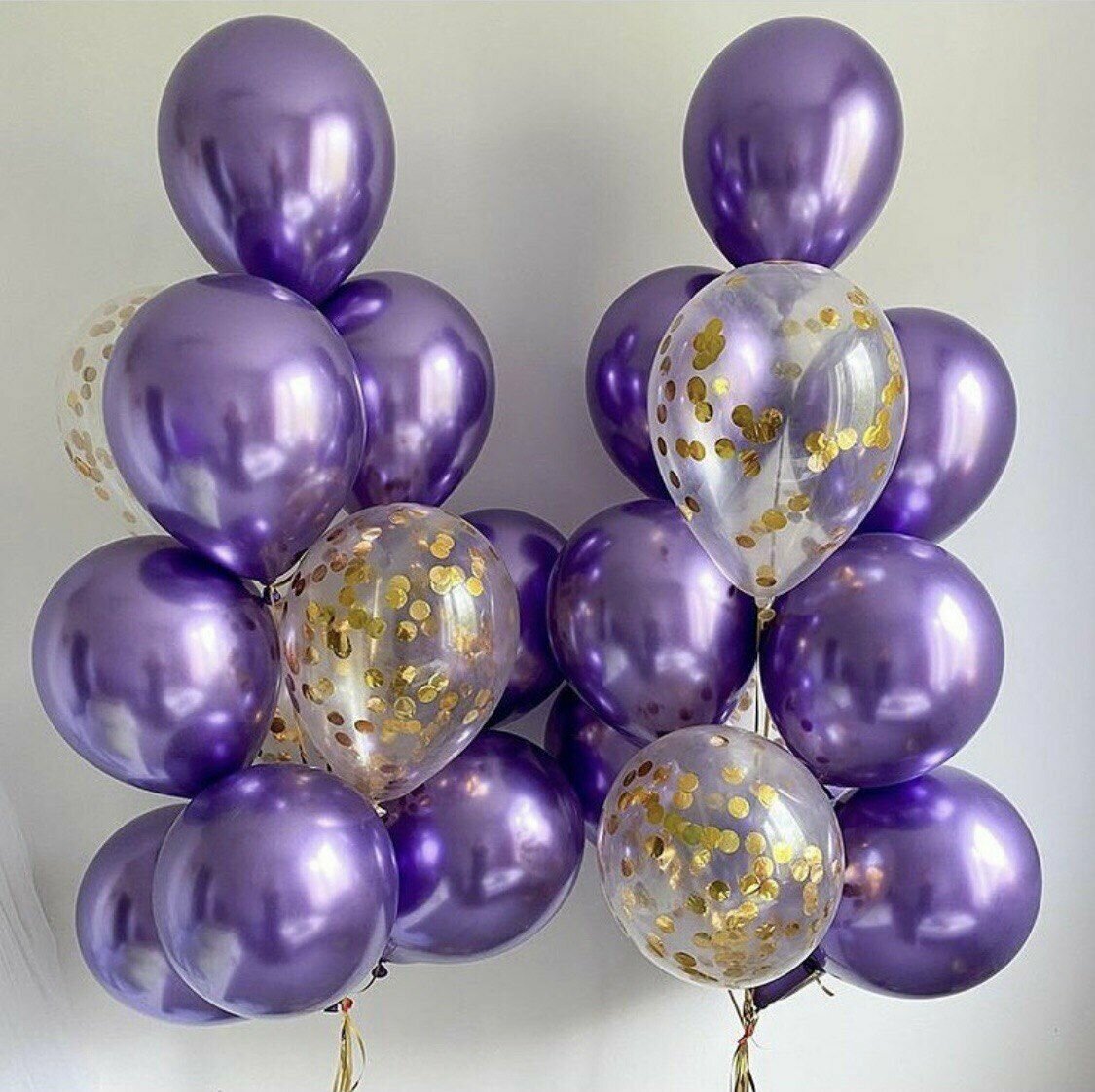 Фонтаны из шаров фиолетовые