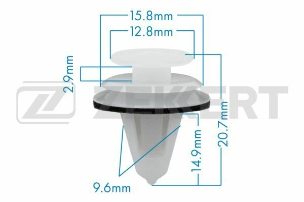 Zekkert Клипса крепёжная для General Motors Toyota (миним. кол-во заказа 10 шт)