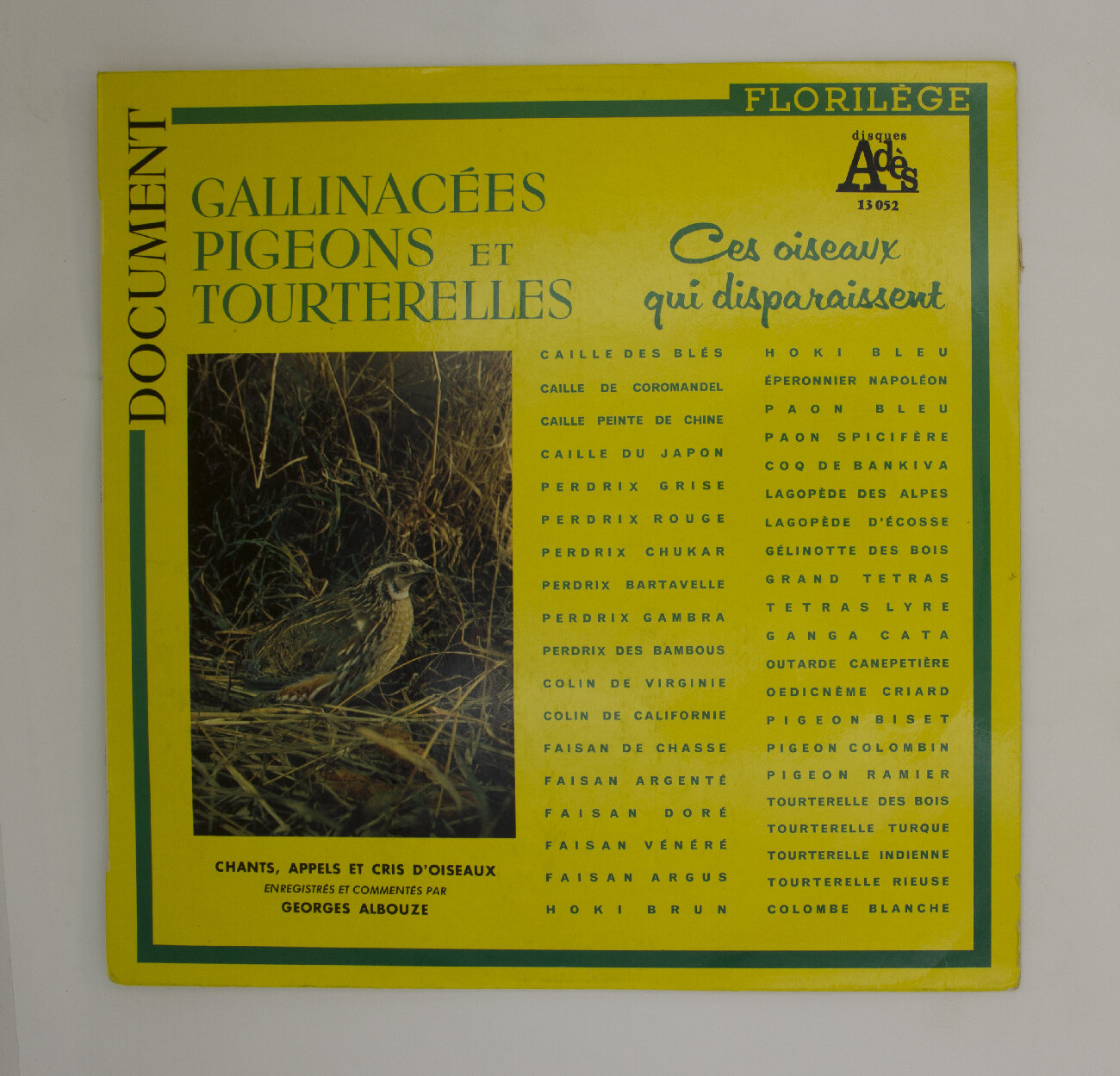 Виниловая пластинка Жорж Альбуз - Эти Исчезающие Птицы, 1xLP, EX