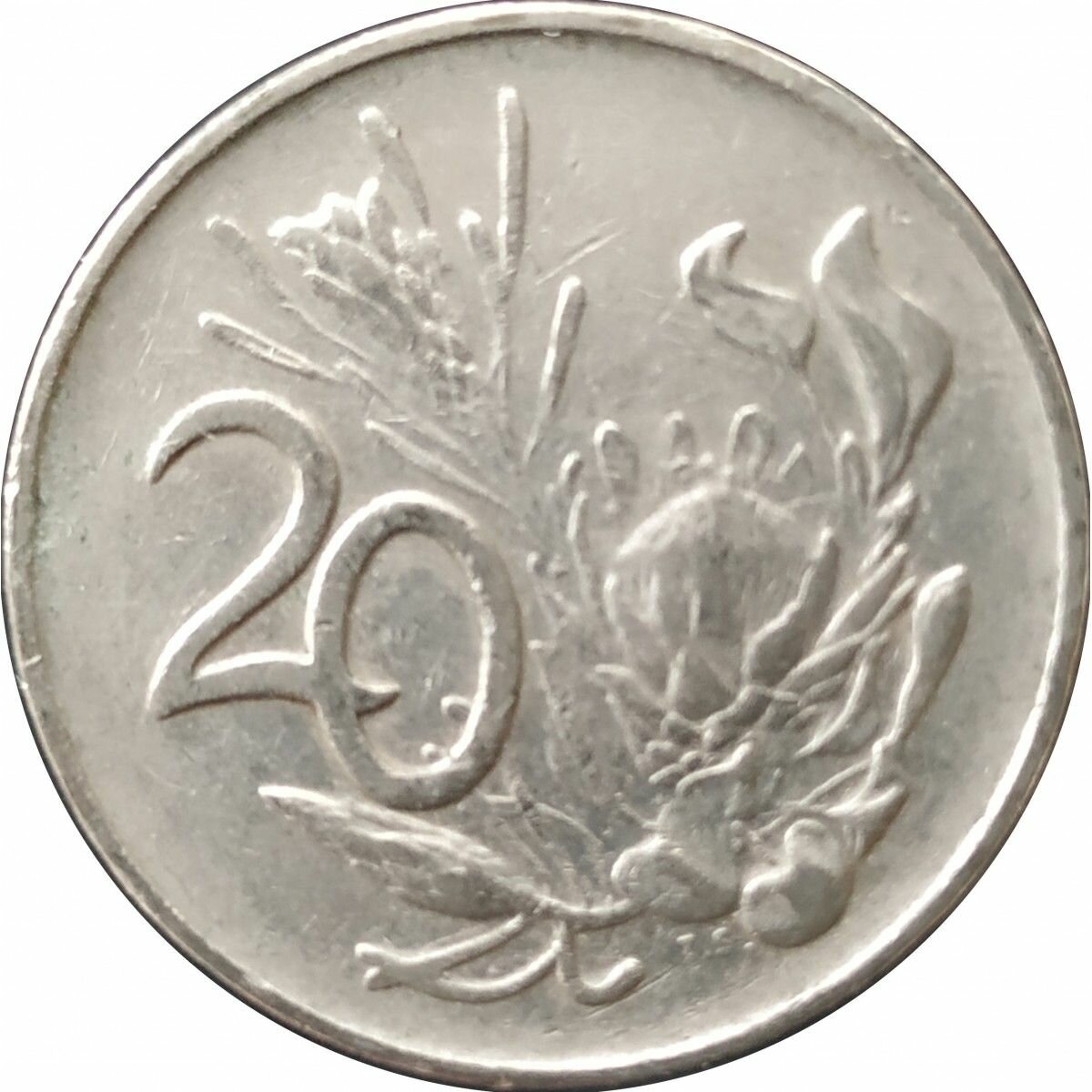 20 центов 1987 ЮАР из оборота