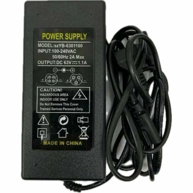 Зарядное устройство 63V 1.1 A GX9 mini для электросамокатов