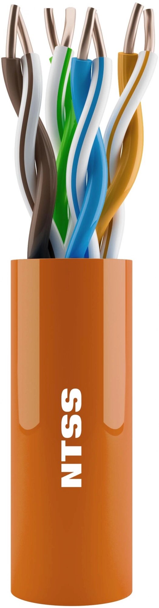 Кабель информационный NTSS кат.6, 305м, серый [ntss-in-utp4-6-lszh-gy]