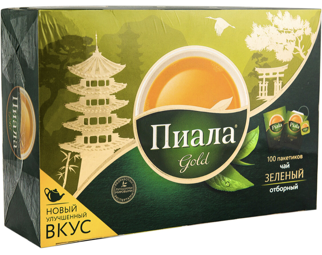 Чай зелёный Пиала 100 пак.