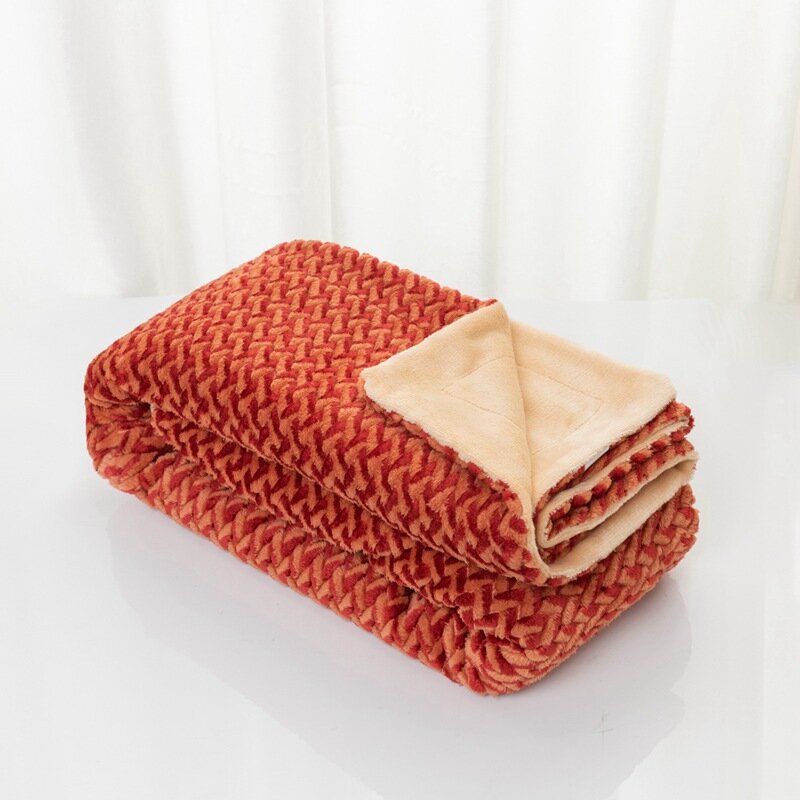 Одеяло Amazon, жаккард, катионный, красное, 150x120 см