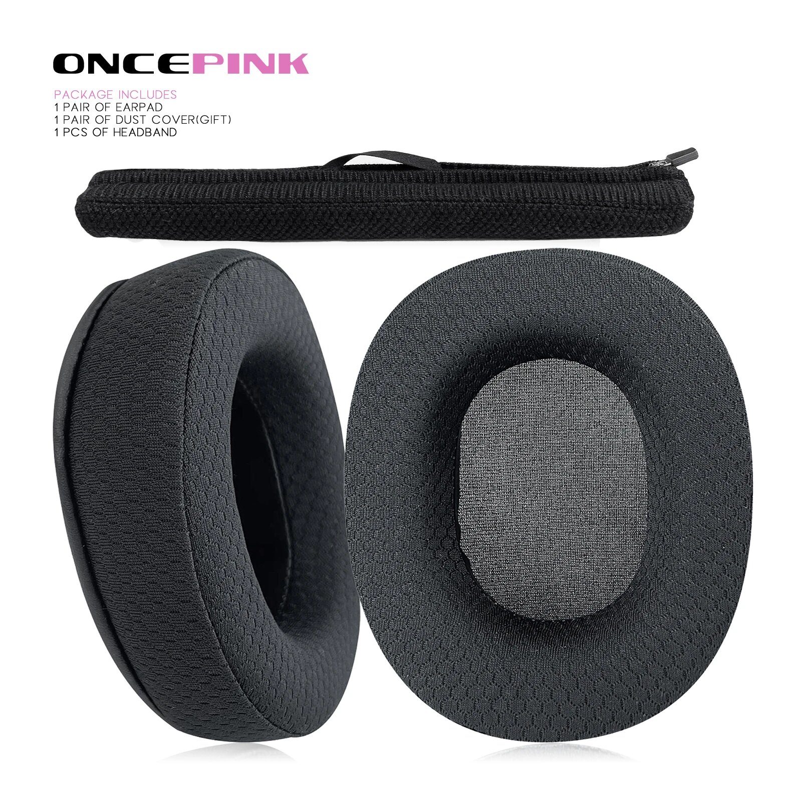 Амбушюры Oncepink Hyperx Cloud Mix, type6and textle band