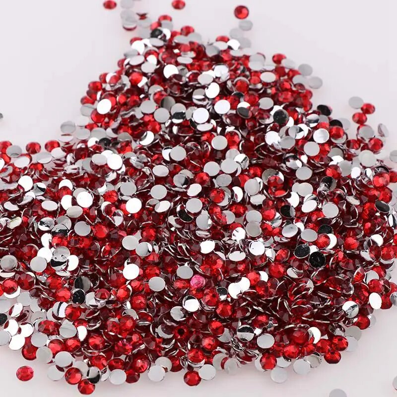 Кристаллы Red 2 мм, 1000 шт.