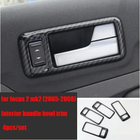 Декор дверной ручки для Ford Focus 2 mk2 2005-2008, 4шт, Interior Handle trim