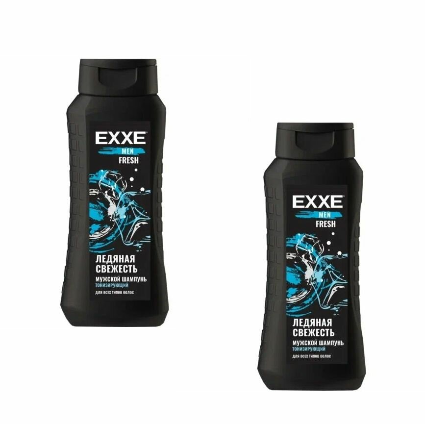 EXXE MEN Шампунь для всех типов волос "Тонизирующий" FRESH, 400 мл, 2 уп