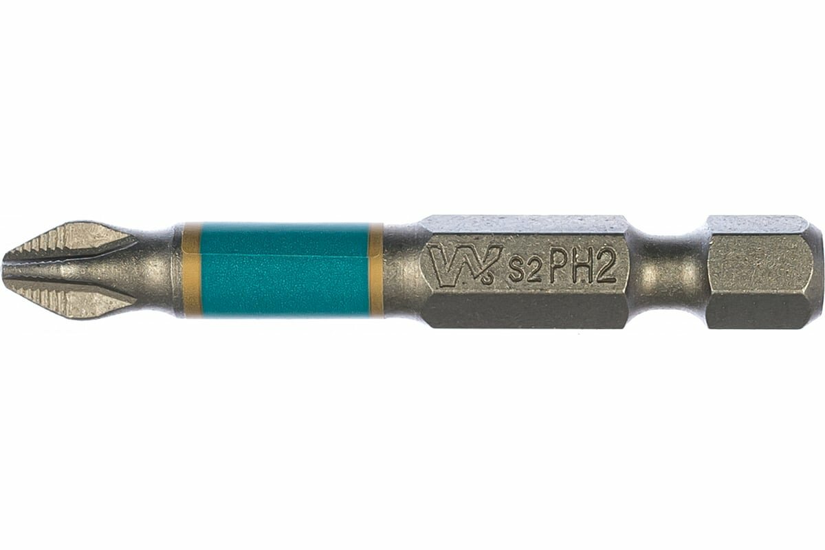 WHIRLPOWER Биты 10 шт. WP, сталь S2, с насечкой, Профи, РН 2x50 мм 57577