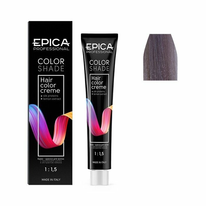 Epica, COLORSHADE 8.81 Крем-краска Светло-Русый Жемчужно-Пепельный, 100 мл.
