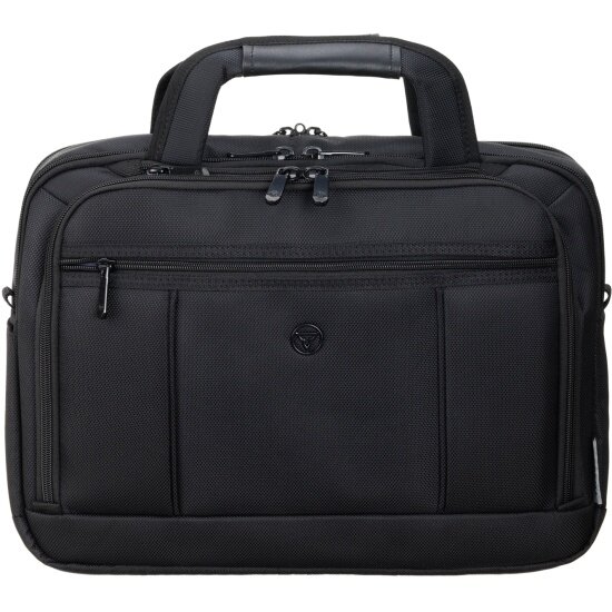 Портфель Torber VOYAGE для ноутбука 14-16', черный, баллистический нейлон, 41 x 12 x 30 см, 11 л