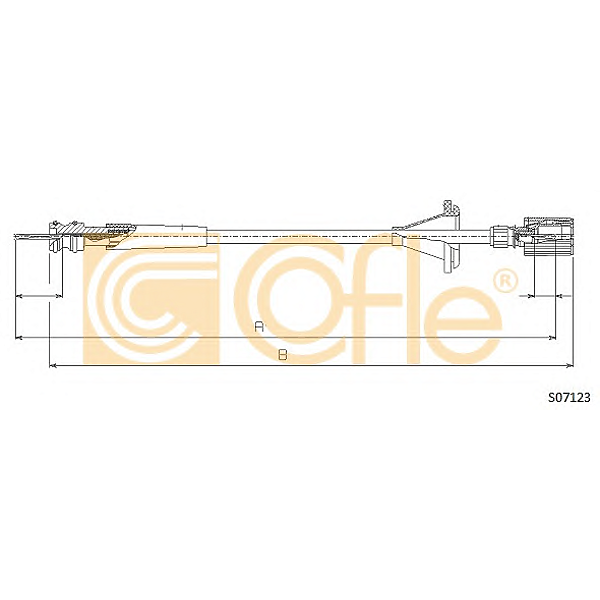 COFLE 92. S07123 трос спидометра Citroen (Ситроен) Jumper (Джампер) 95-