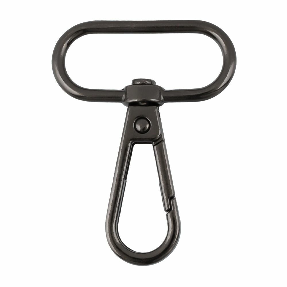 Карабин сумочный металлический "Gamma" GH 111/32/10 32 мм 10 шт. №06 под черный никель