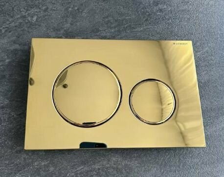 Кнопка смыва для инсталляции Geberit Sigma 20 цвет глянцевое золото