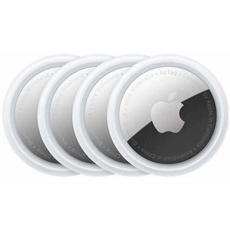 Трекер Apple AirTag (4 Pack), белый/, Silver, серебристый