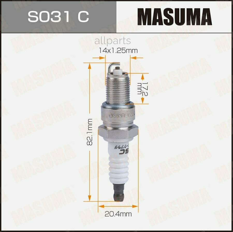 MASUMA S031C свеча зажигания никелевая BPR5EY-11 (3028) MASUMA