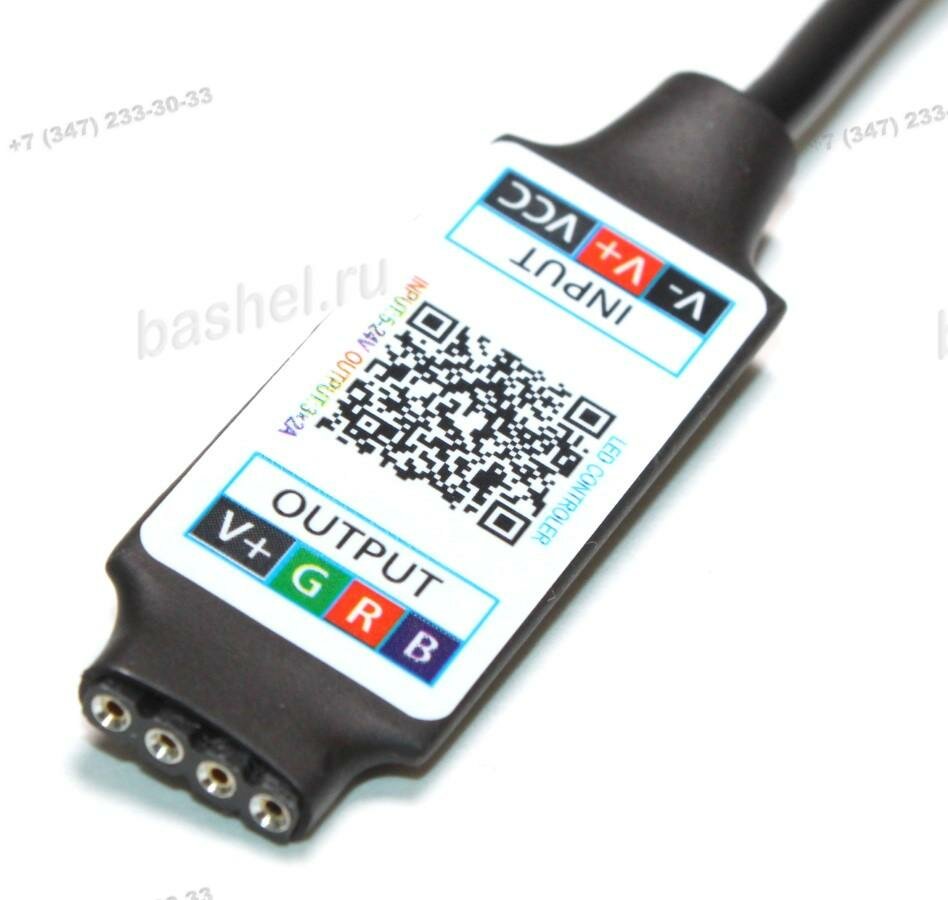 Контроллер 3ch MINI-RGB-Bluetooth 12V, 72W, 3кн, вых.- 3х2А, УУС