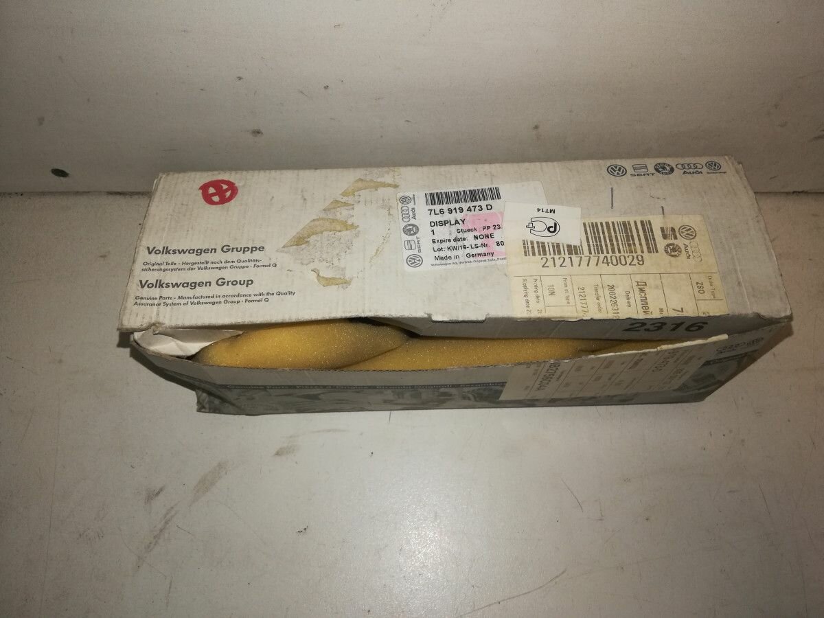 Дисплей парктроника VW Touareg 7L6919473D