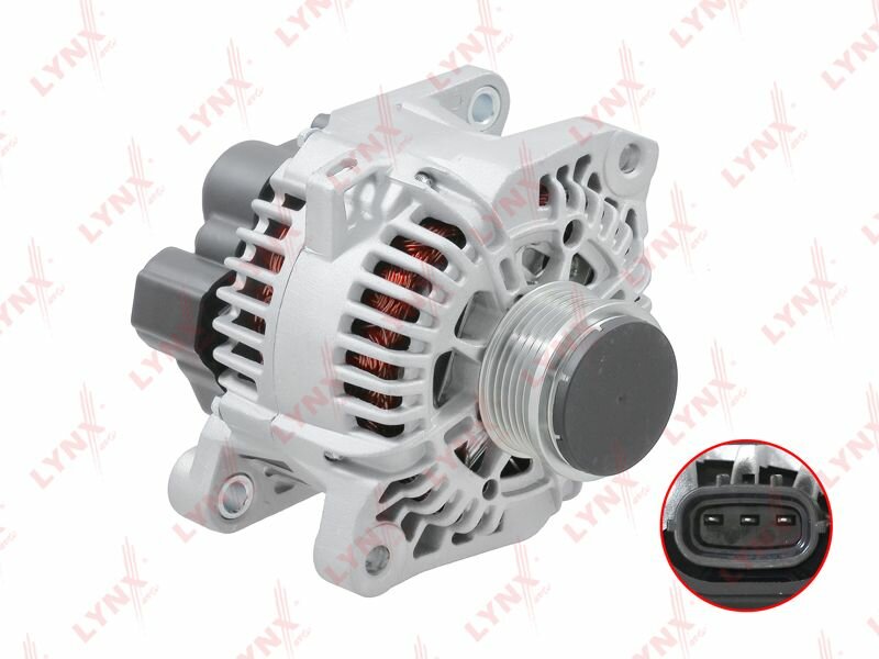 Генератор LYNXauto EA-1399. Для: Hyundai, Хендай Grandeur 2.4 11-16 / i40 2.0 12-19 / ix35 2.0, 2.4 10-15 / Sonata(Соната) V-VI 2.0, 2.4 05-15, Kia, К