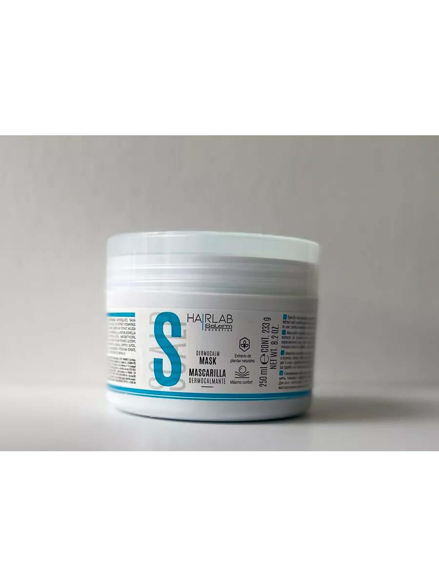 Успокаивающая маска Salerm HAIR LAB, для кожи головы и волос, 250мл