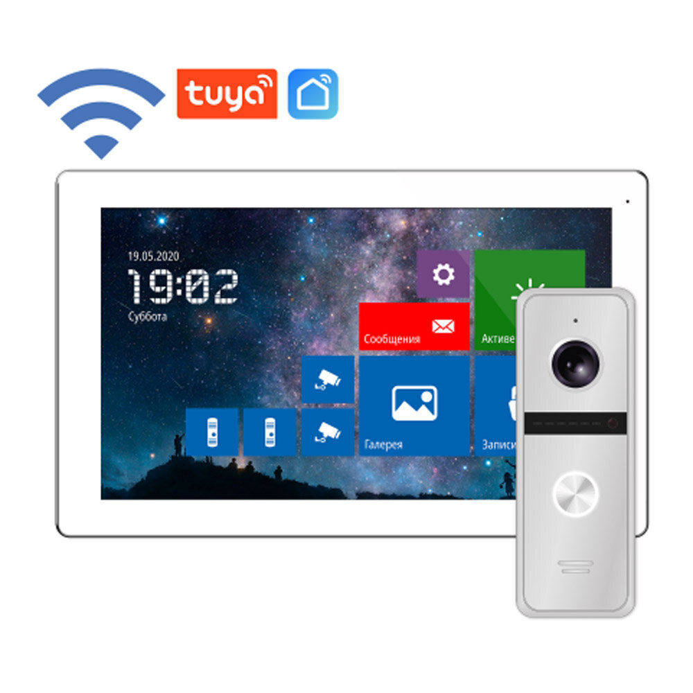 Novicam FREEDOM 10 FHD WIFI KIT - комплект из 10.1" сенсорного Full HD WIFI монитора и вызывной панели (v.4229)