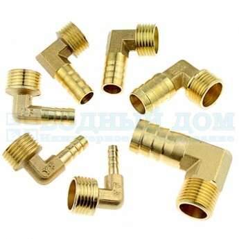 Штуцер Угловой пер/шланг наруж. рез 1/2"x8мм