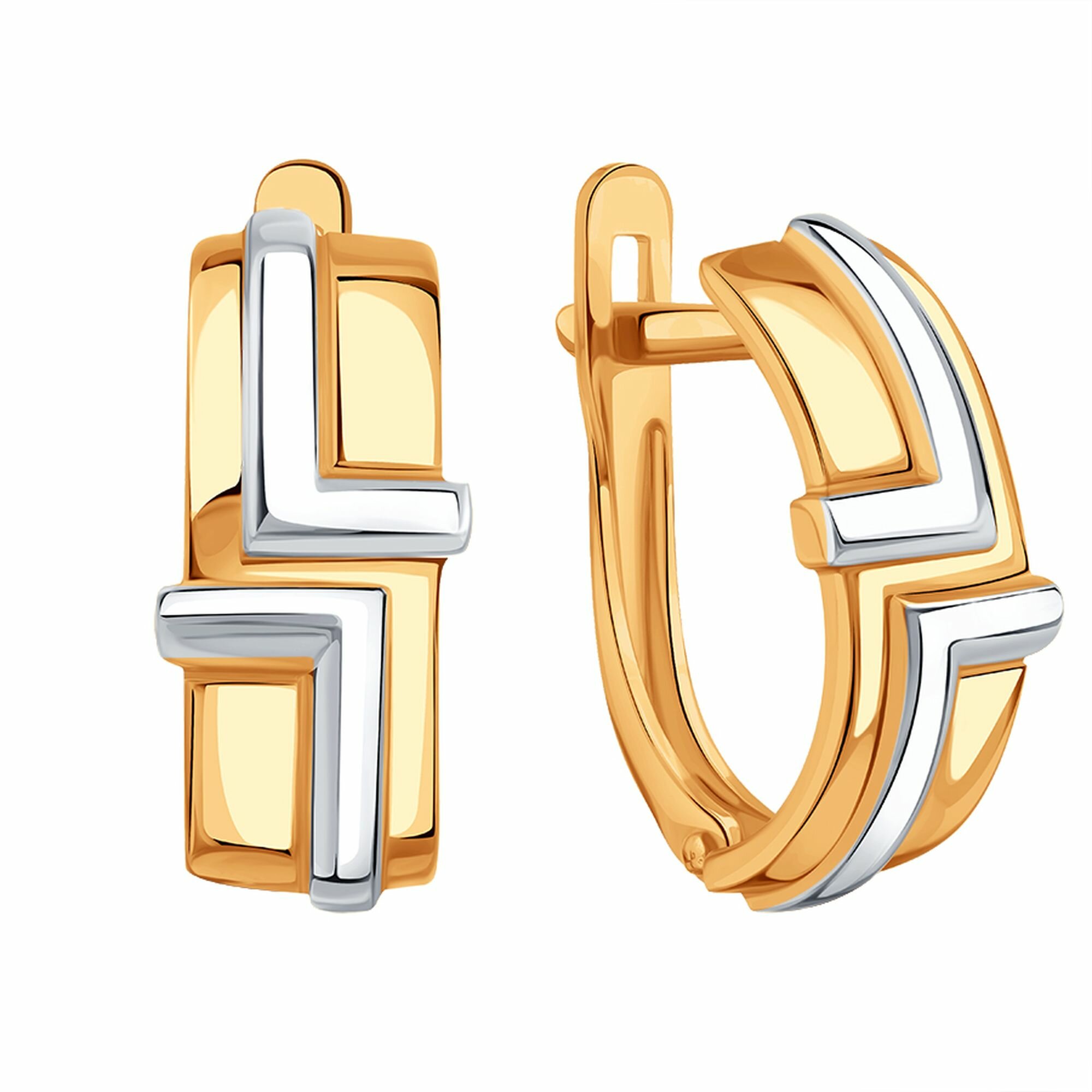 Серьги Diamant online, красное золото, 585 проба