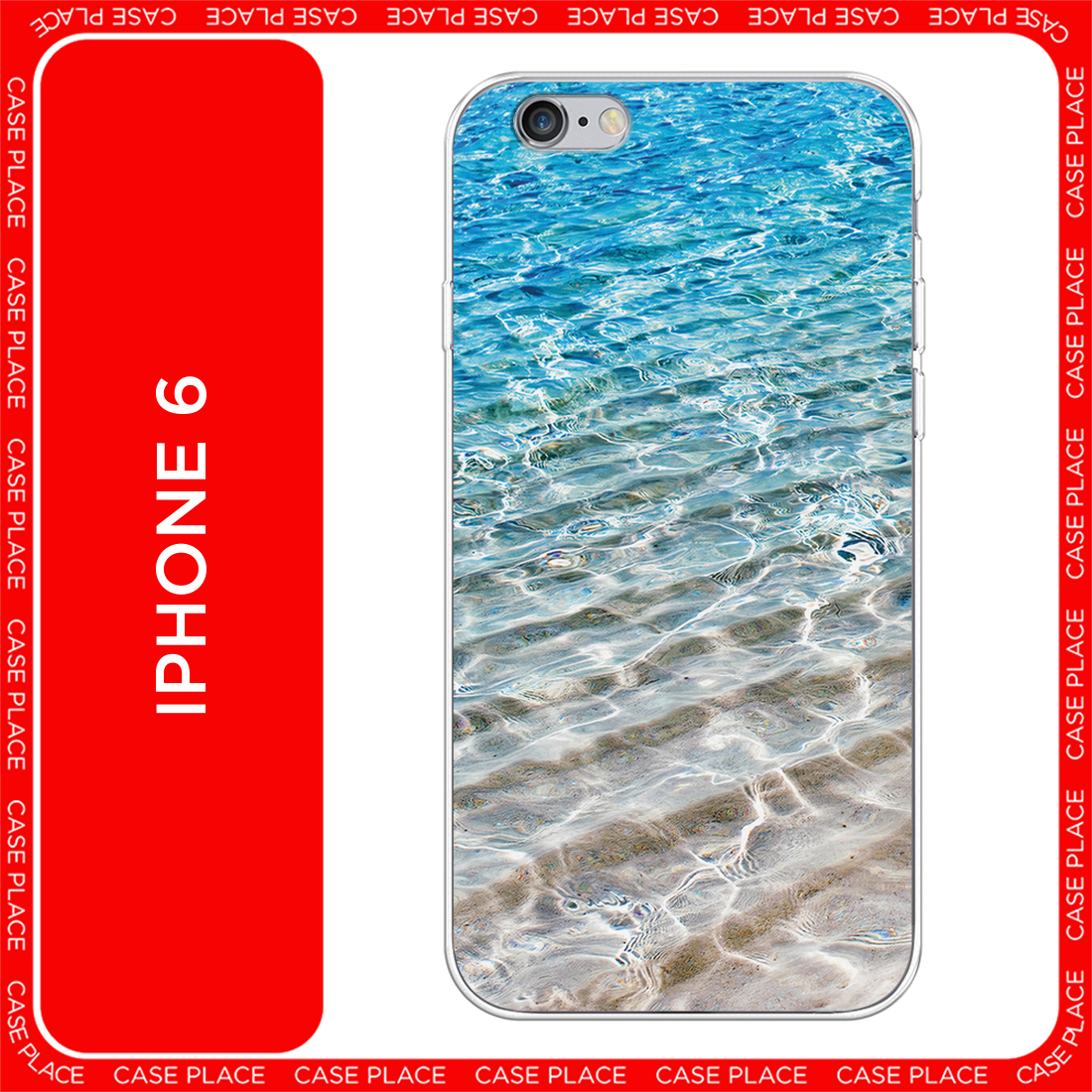 Чехол на Apple iPhone 6 / Айфон 6 с принтом Волны 10