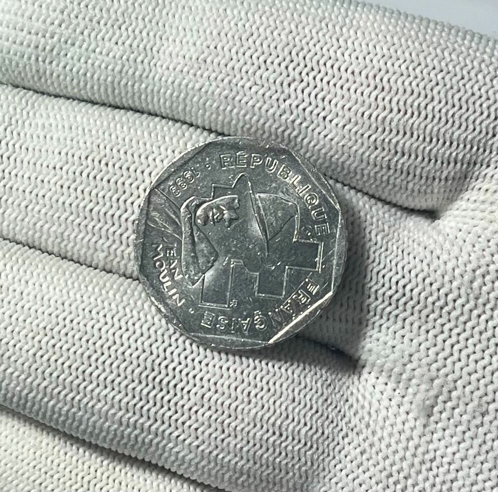 Франция 2 франка 1993