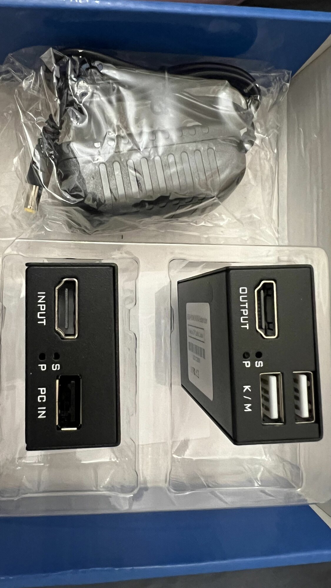 HDMI KVM USB-удлинитель (extender) по витой паре Cat 5/6 на 60 метров — фото 1