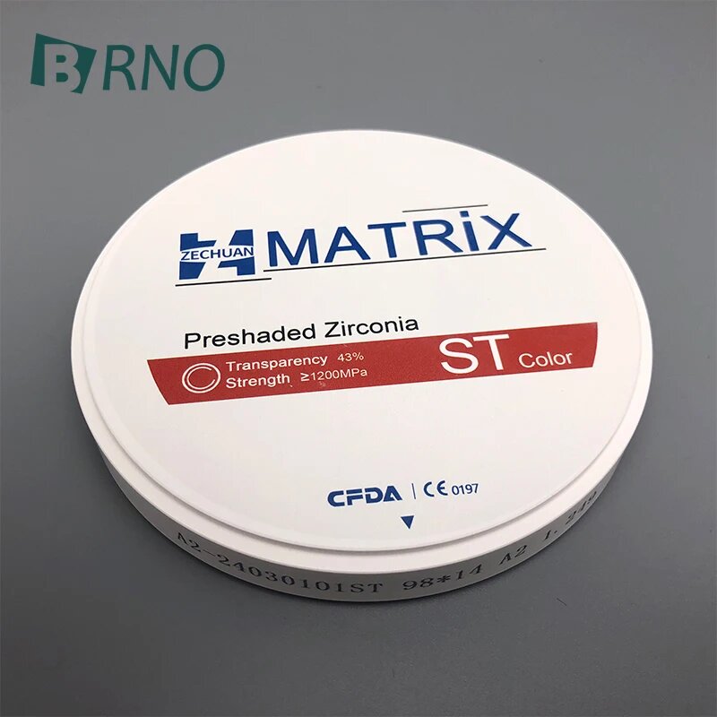 Циркониевый блок ZECHUAN ST цвет Предобработанный 98 98X18mm A1