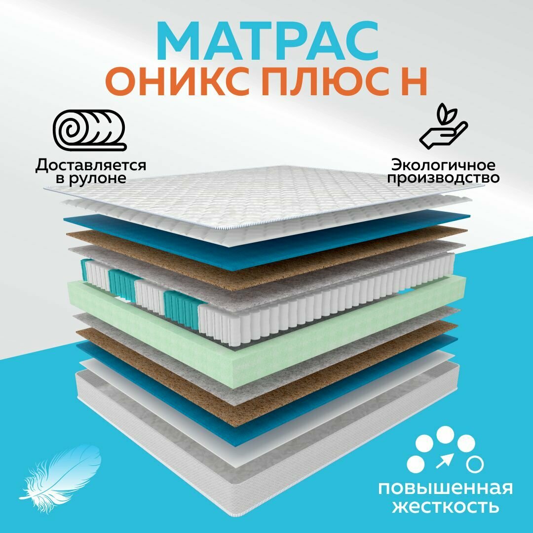 Матрас пружинный Оникс Плюс Н 160х200 см